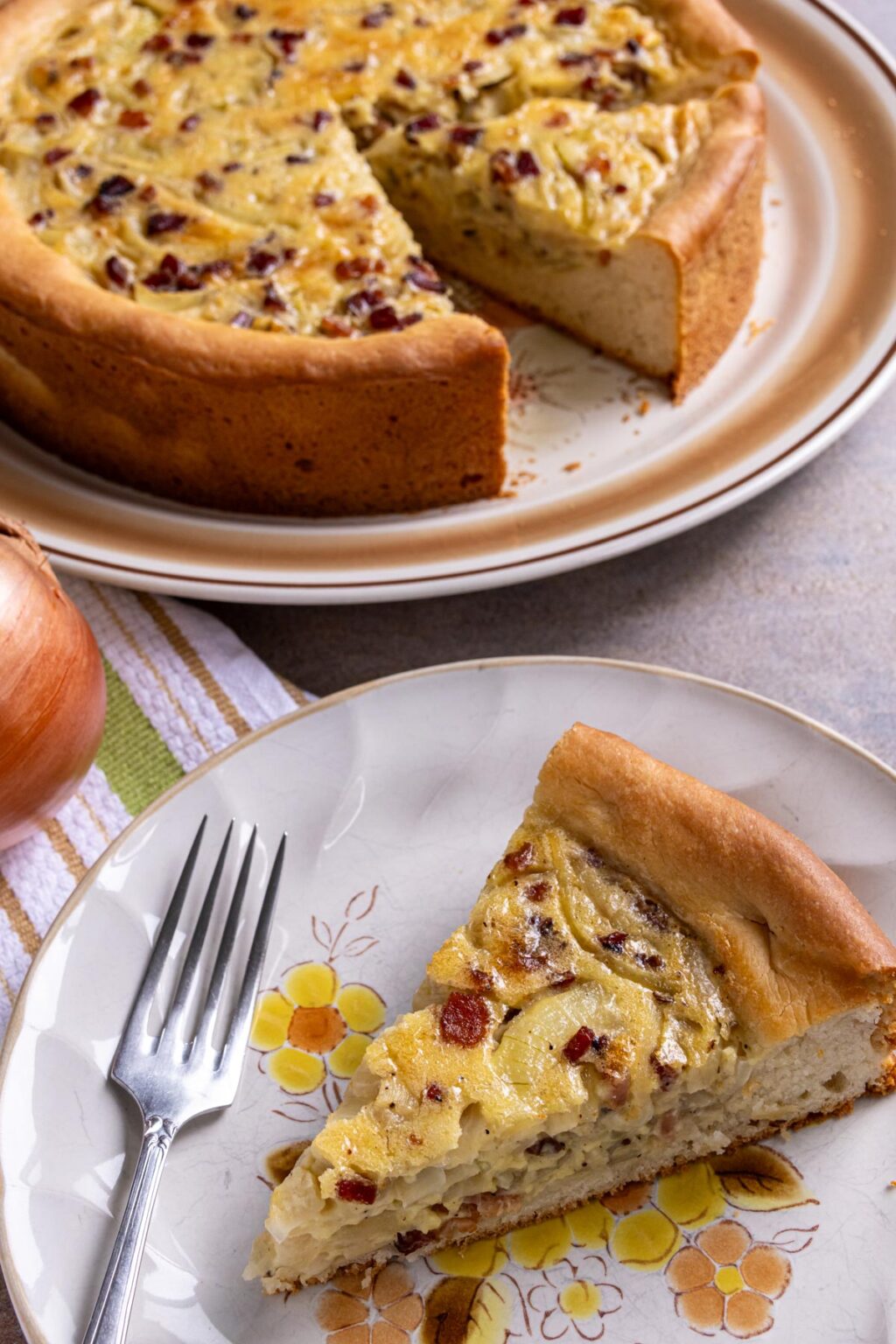 Zwiebelkuchen (German Onion Pie) - Mission Food Adventure