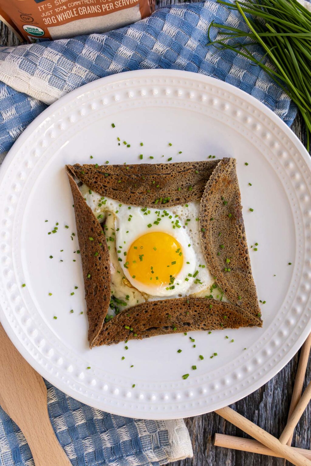Galette Complète (Ham, Egg, and Cheese Buckwheat Crêpe) - Mission Food ...