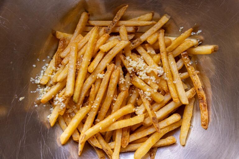 Volcano Fries (Garlic Fries with Sriracha Aioli and Furikake) - Mission ...