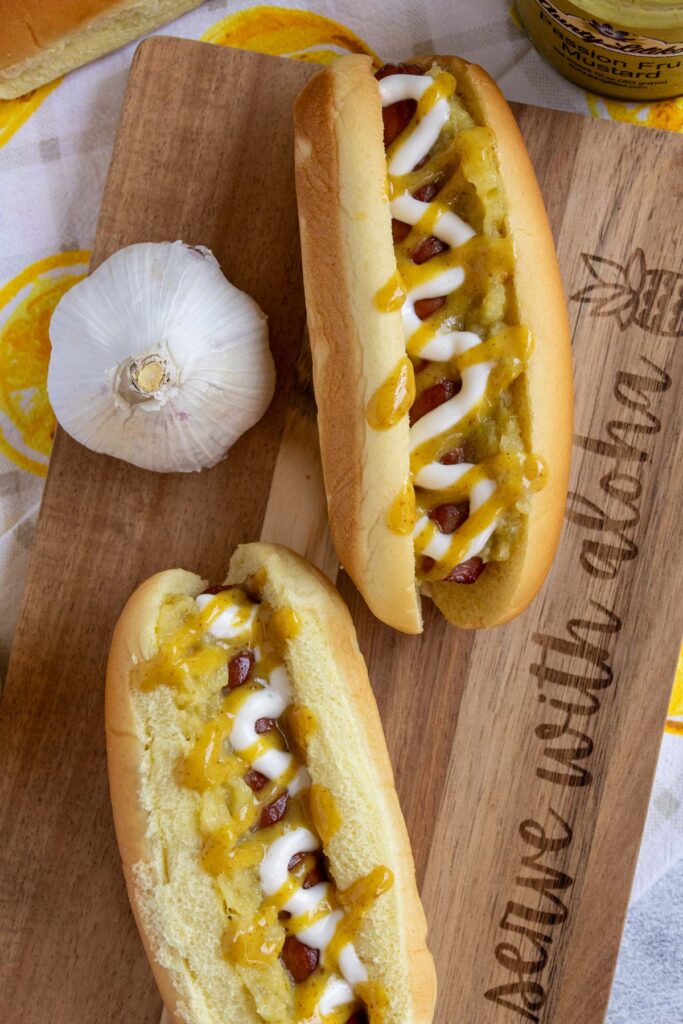 Hawaiian Hot Dog (Puka Dog Inspired Recipe) - Mission Food Adventure