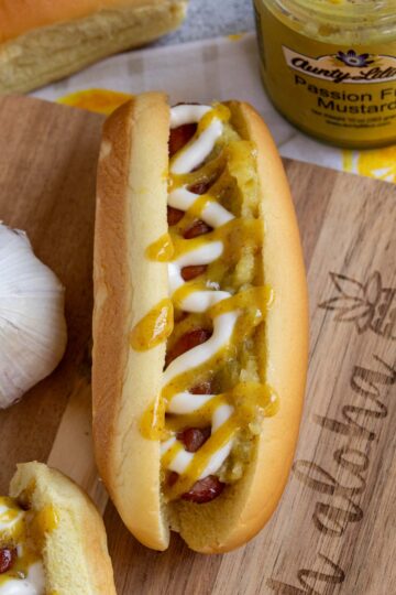 Hawaiian Hot Dog (Puka Dog Inspired Recipe) - Mission Food Adventure