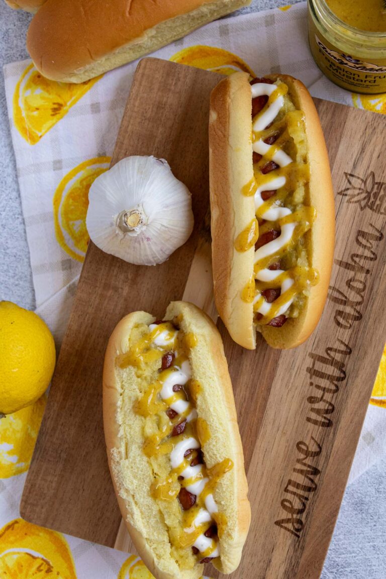 Hawaiian Hot Dog (Puka Dog Inspired Recipe) - Mission Food Adventure