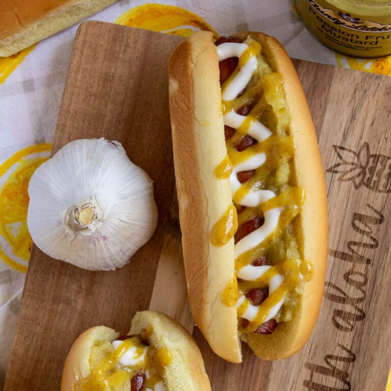 Hawaiian Hot Dog (Puka Dog Inspired Recipe) - Mission Food Adventure