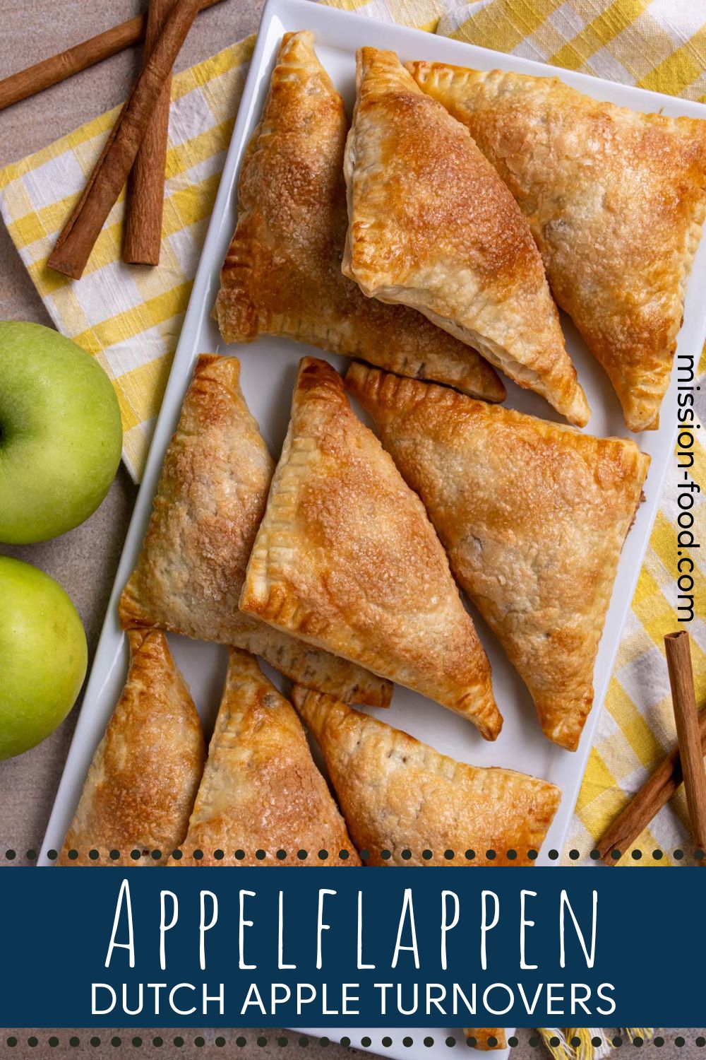 Appelflappen (Dutch Apple Turnovers) - Mission Food Adventure