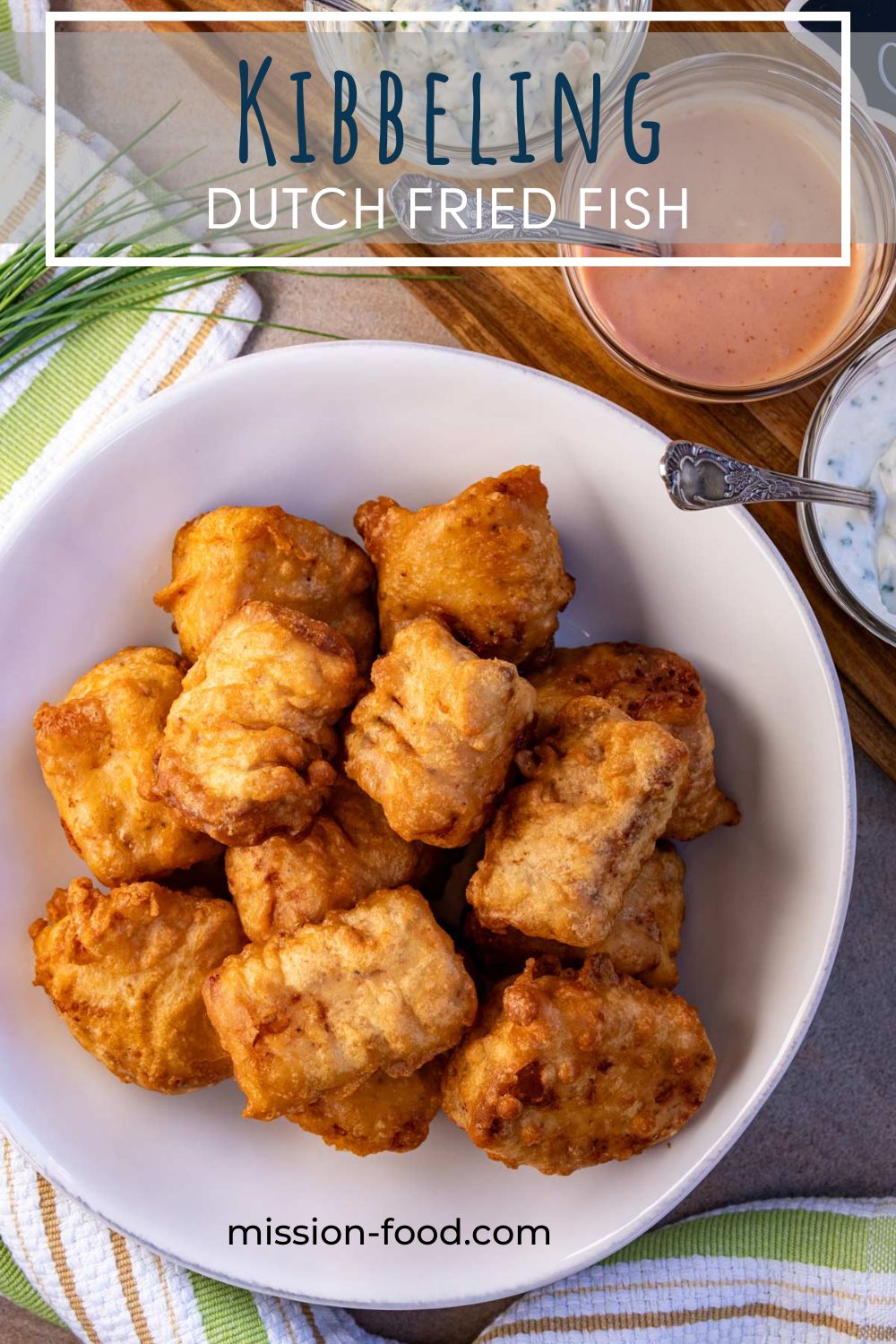 Kibbeling (Dutch Fried Fish Bites) - Mission Food Adventure