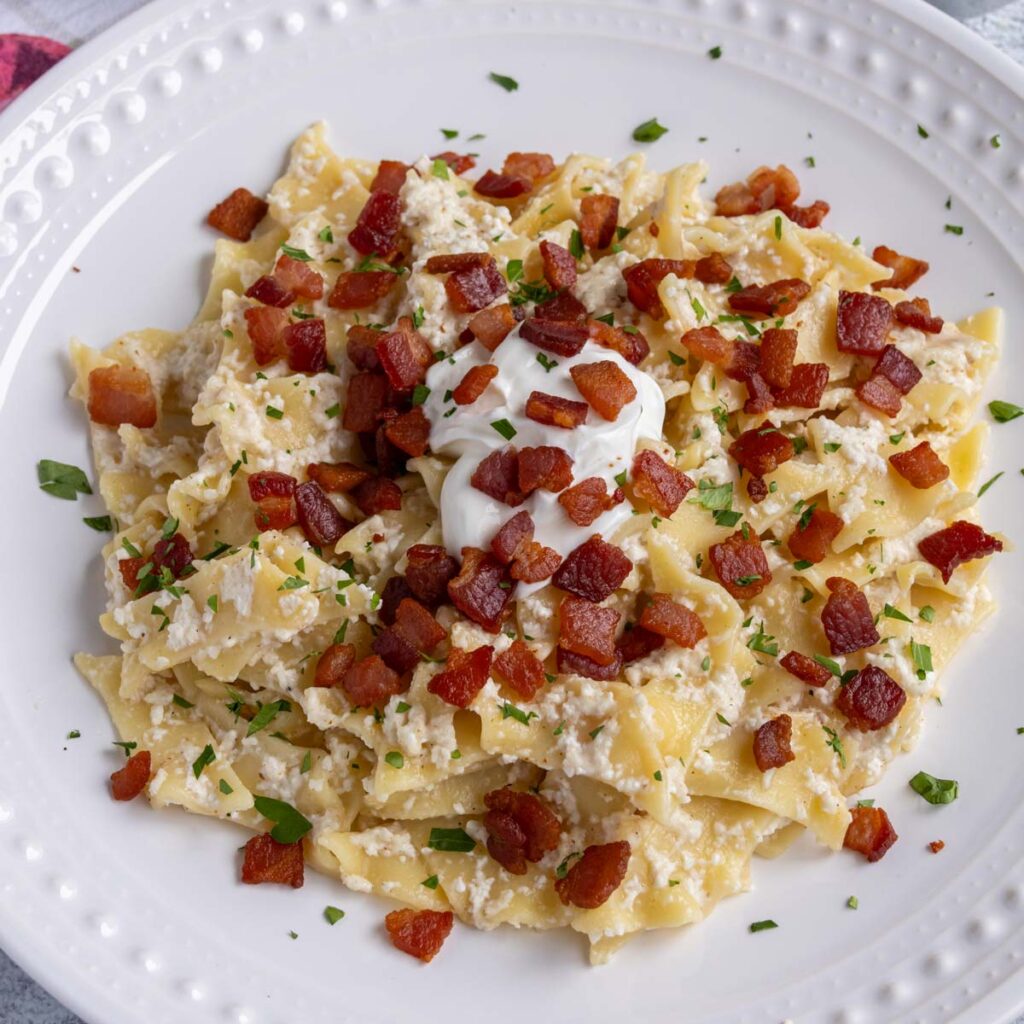 Túrós Csusza (Hungarian Cottage Cheese Noodles) - Mission Food Adventure