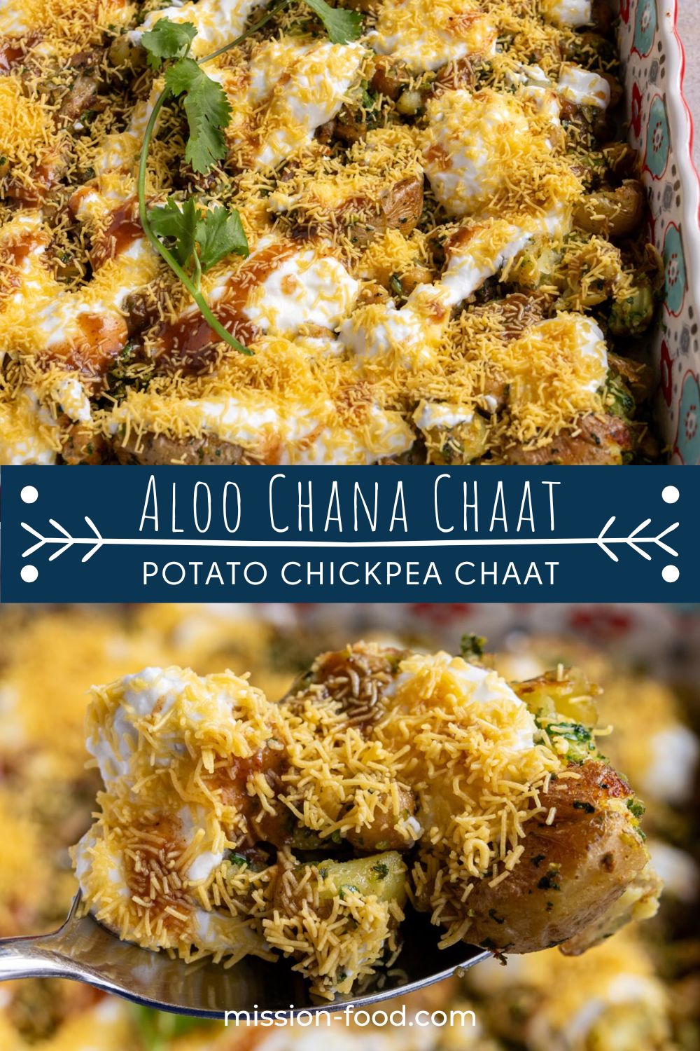 Aloo Chaat / Aloo Chana Chaat (Potato Chickpea Chaat) - Mission Food ...