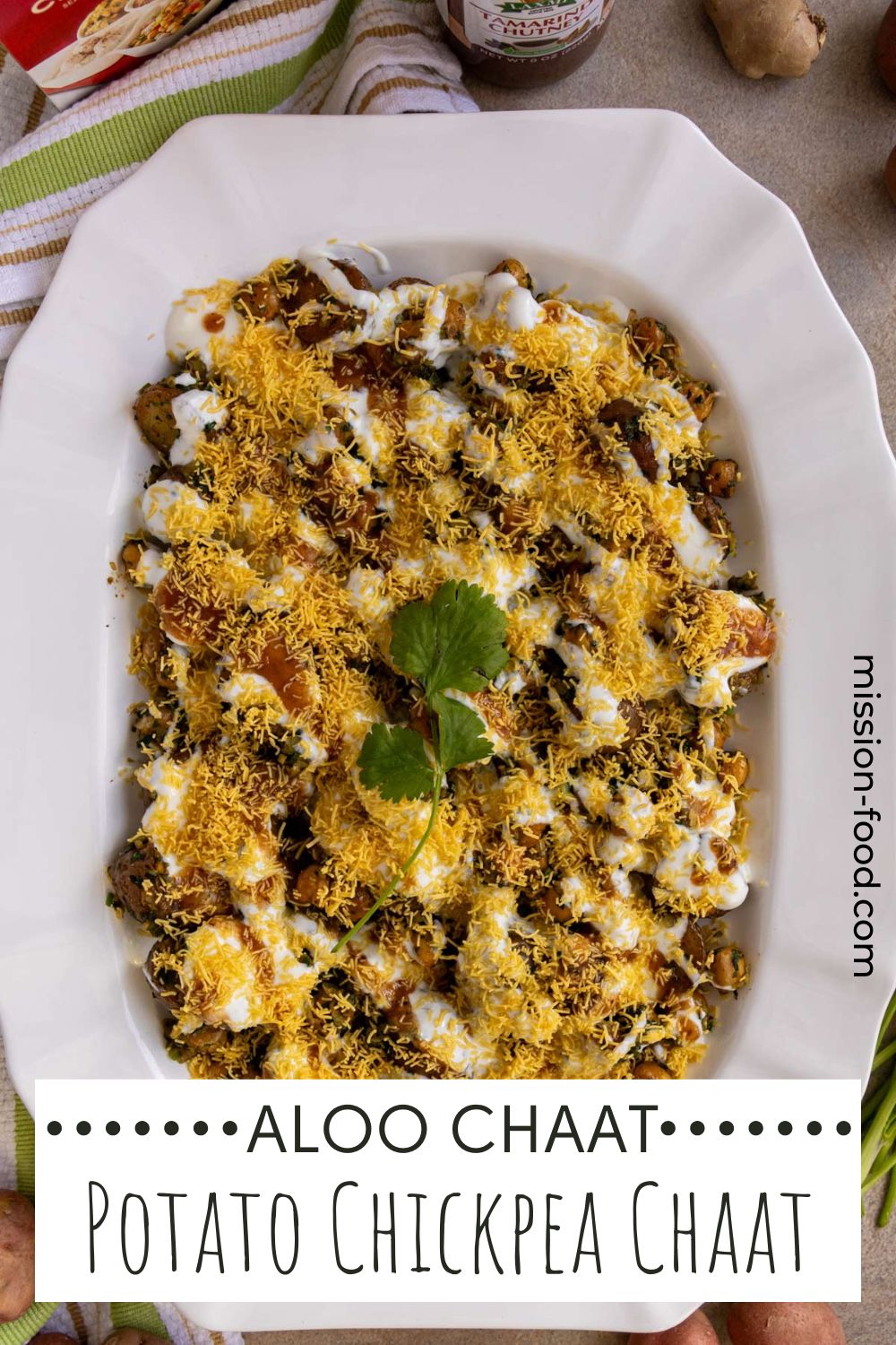 Aloo Chaat / Aloo Chana Chaat (Potato Chickpea Chaat) - Mission Food ...
